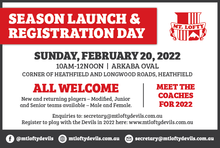 Registration | Mt Lofty Devils Football Club