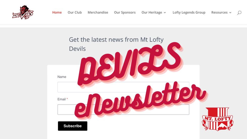 Devils eNewsletter | Mt Lofty Devils Wordpress