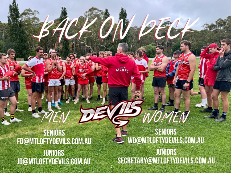 DEVS BACK ON DECK | | Mt Lofty Devils Wordpress