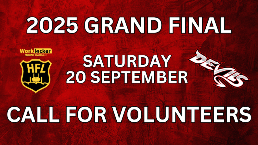 CALLING FOR VOLUNTEERS | HFL GRAND FINAL | Mt Lofty Devils Wordpress
