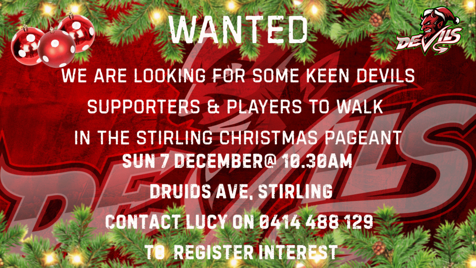 Stirling Christmas Pageant – WE WANT YOU! | Mt Lofty Devils Wordpress